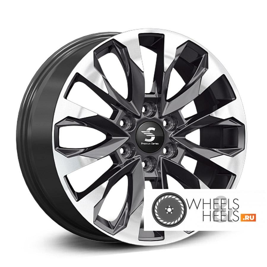 Диск Premium Series КР007 Tank 700 20x8 6x139.7 et55 dia100.1 Графитовый глянцевый с полированной лицевой поверхностью