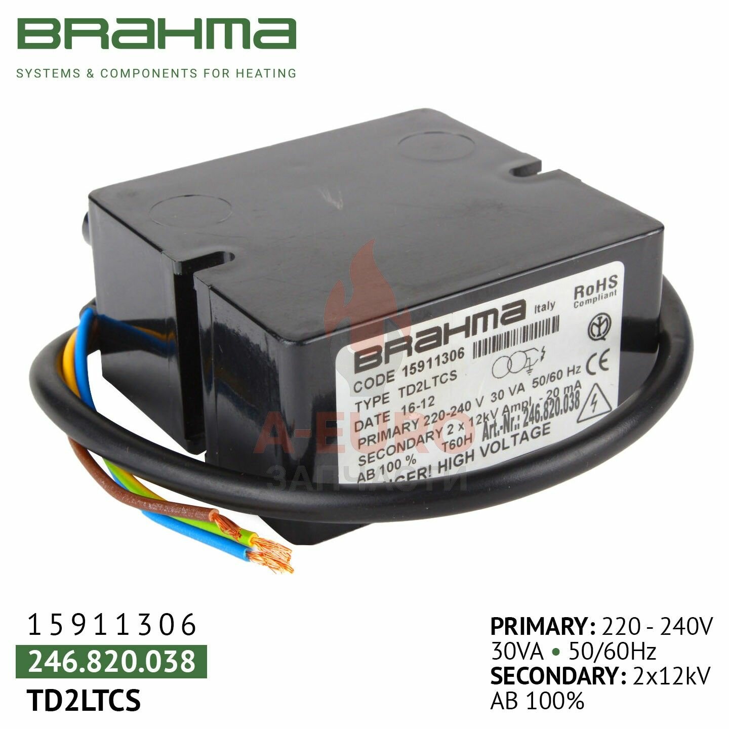 Трансформатор Brahma TD2LTCS, 15911306