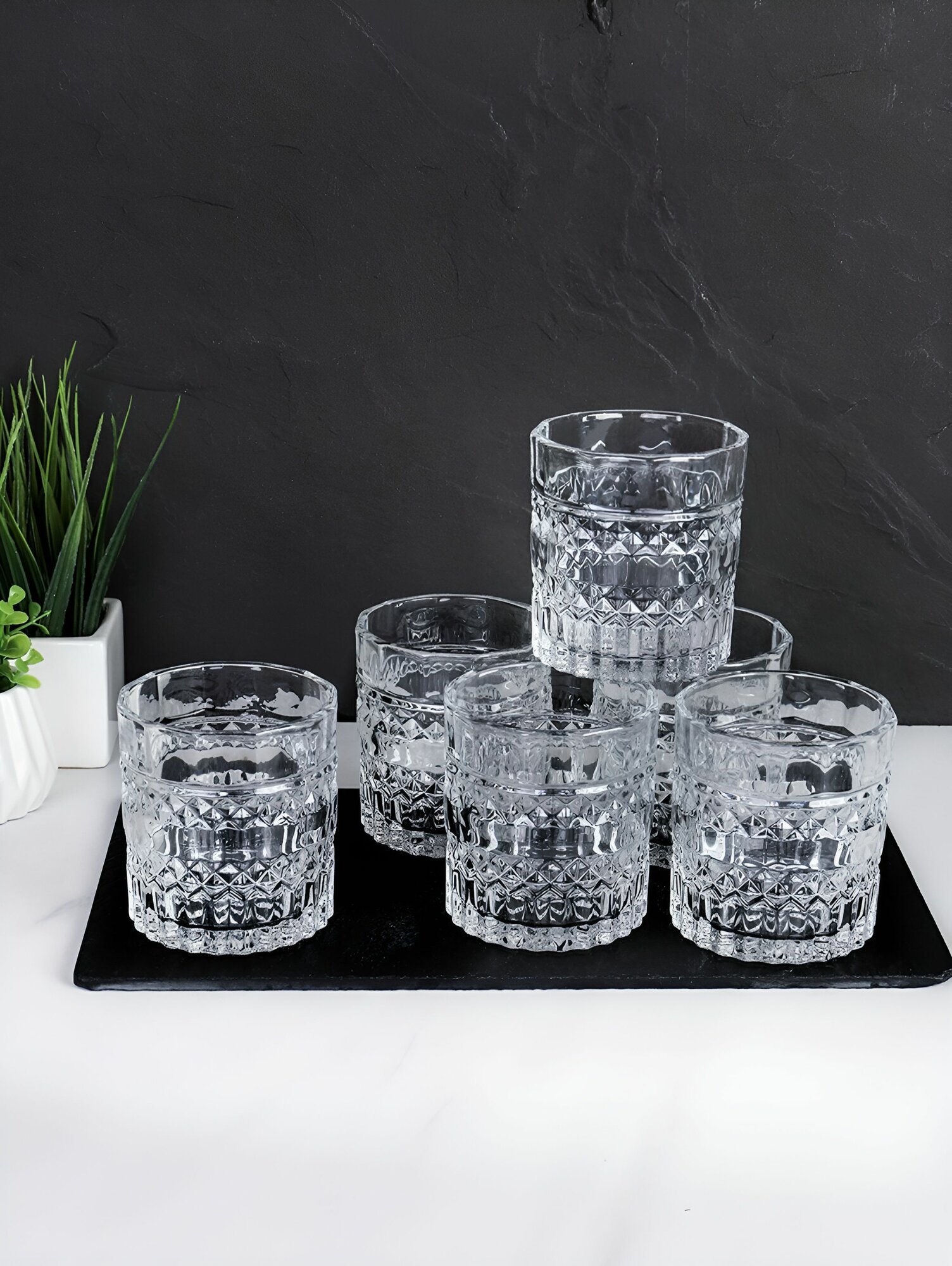 Набор стаканов для воды, напитков, 250 мл, 6 штук