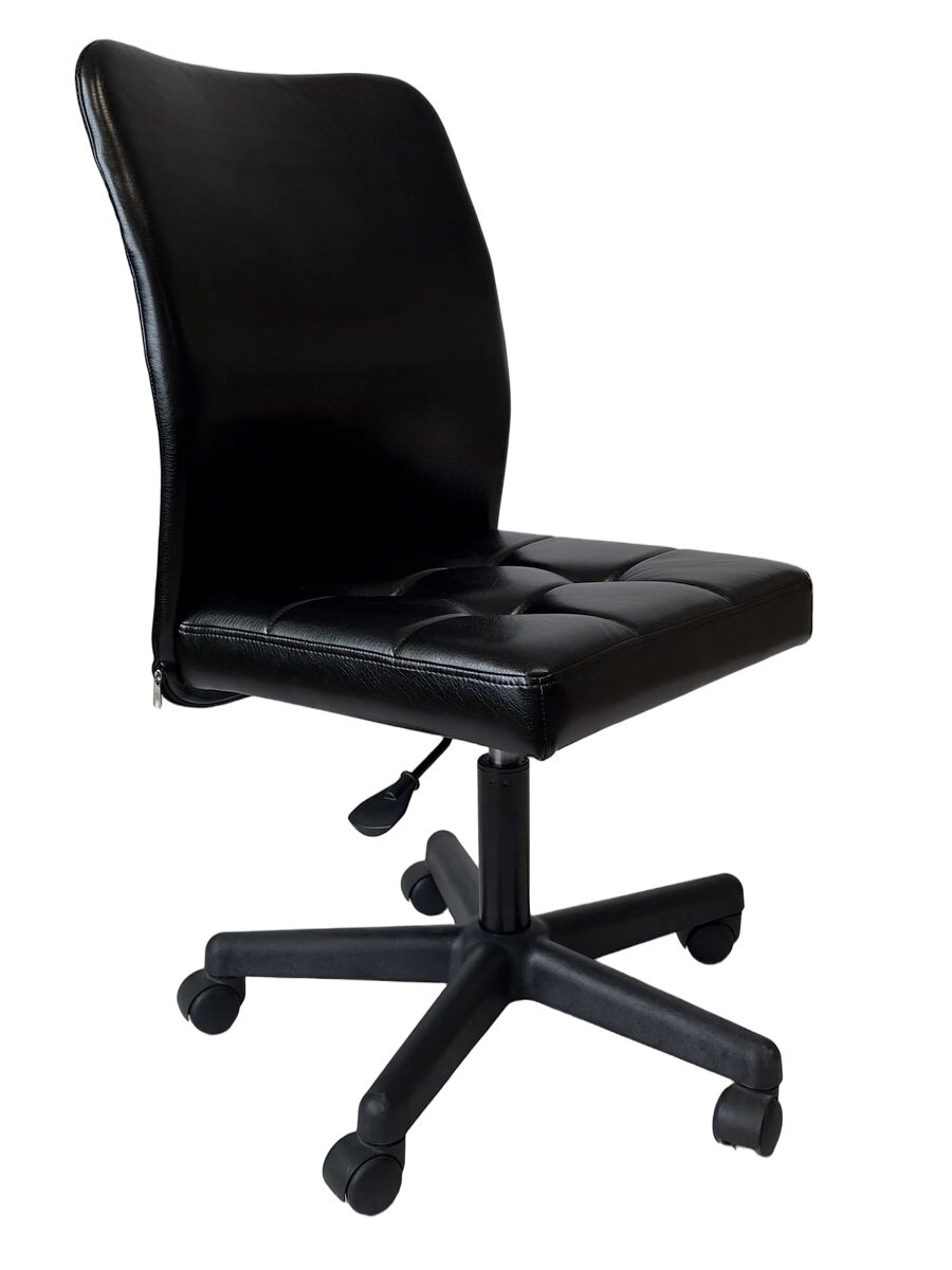 Детское кресло StylChairs Оскар, экокожа, без подлокотников, черный цвет