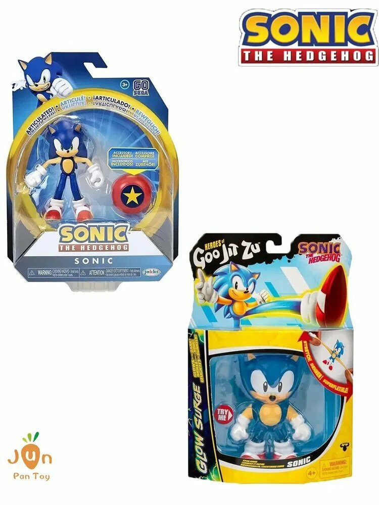 Набор фигурок Good Jit Zu "Sonic", 2 шт, для мальчиков, подарок на День Рождения