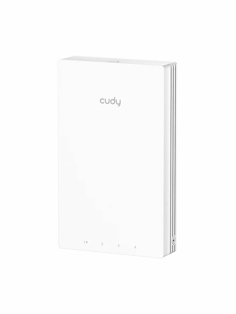 Точка доступа CUDY AP1300 Wall, AC1300, 2.4/5ГГц, 4xRJ45, белый