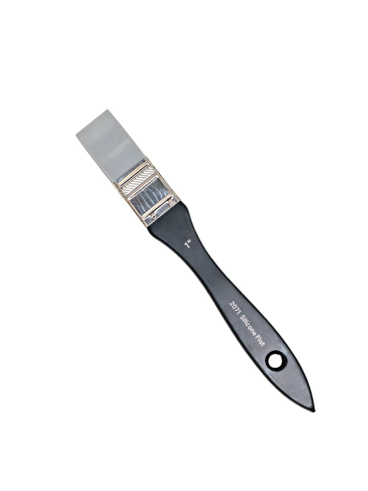 Гибкая силиконовая кисть с широким плоским наконечником, инструмент художника для рисования моделей