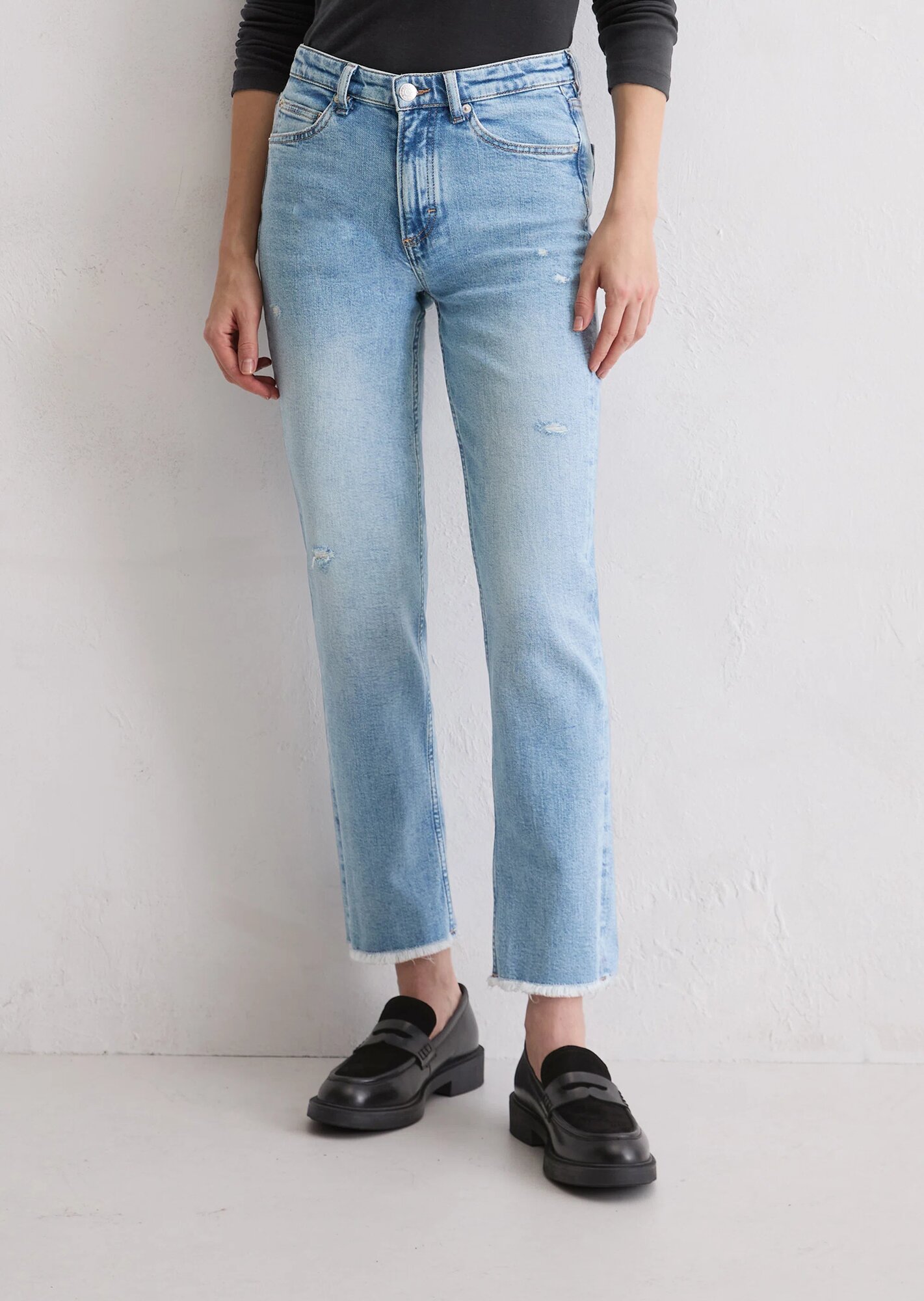 Джинсы кюлоты 