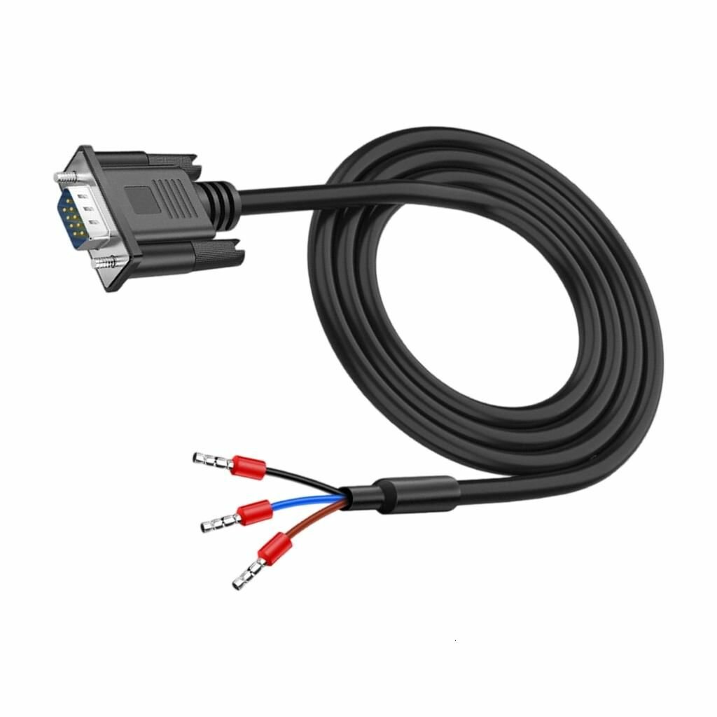 Кабель DB9s Male 9 Pin 3 жилы RS232 стабильная передача сигнала, 0,5 метра