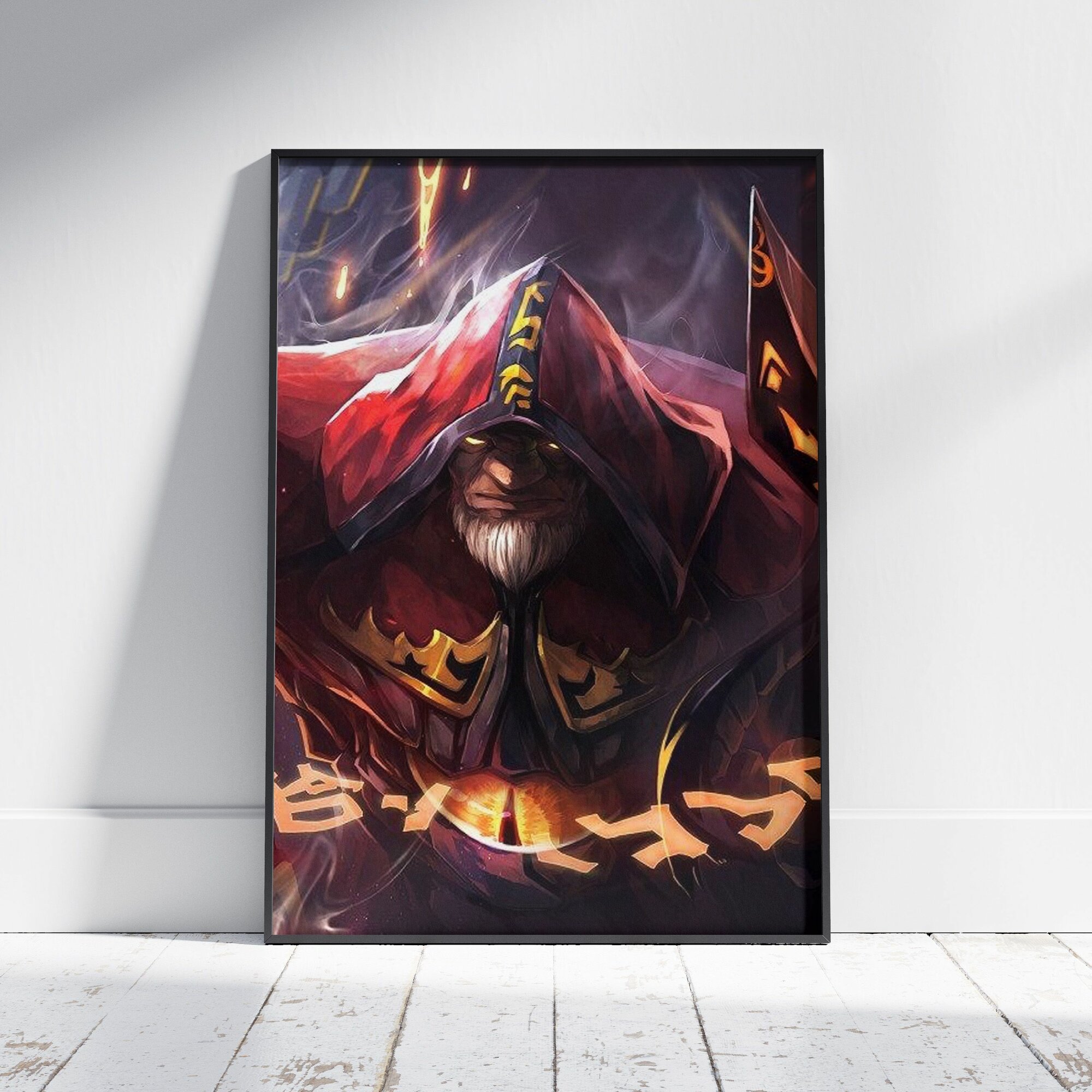Плакат на стену для интерьера Dota 2 (Warlock) - Постер по игре формата A4 (21х30 см)