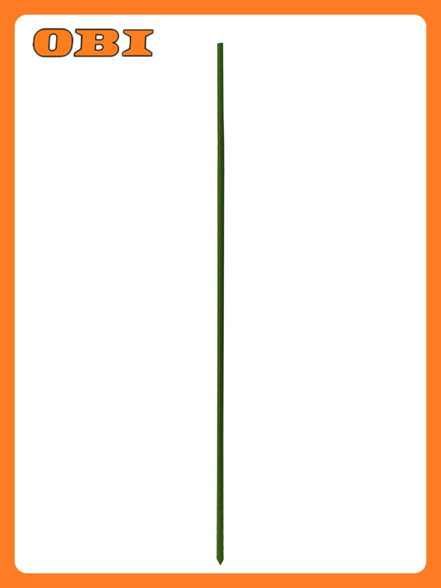 Опора GARDEN SHOW H120, неразборная, металл, пластик, зеленая