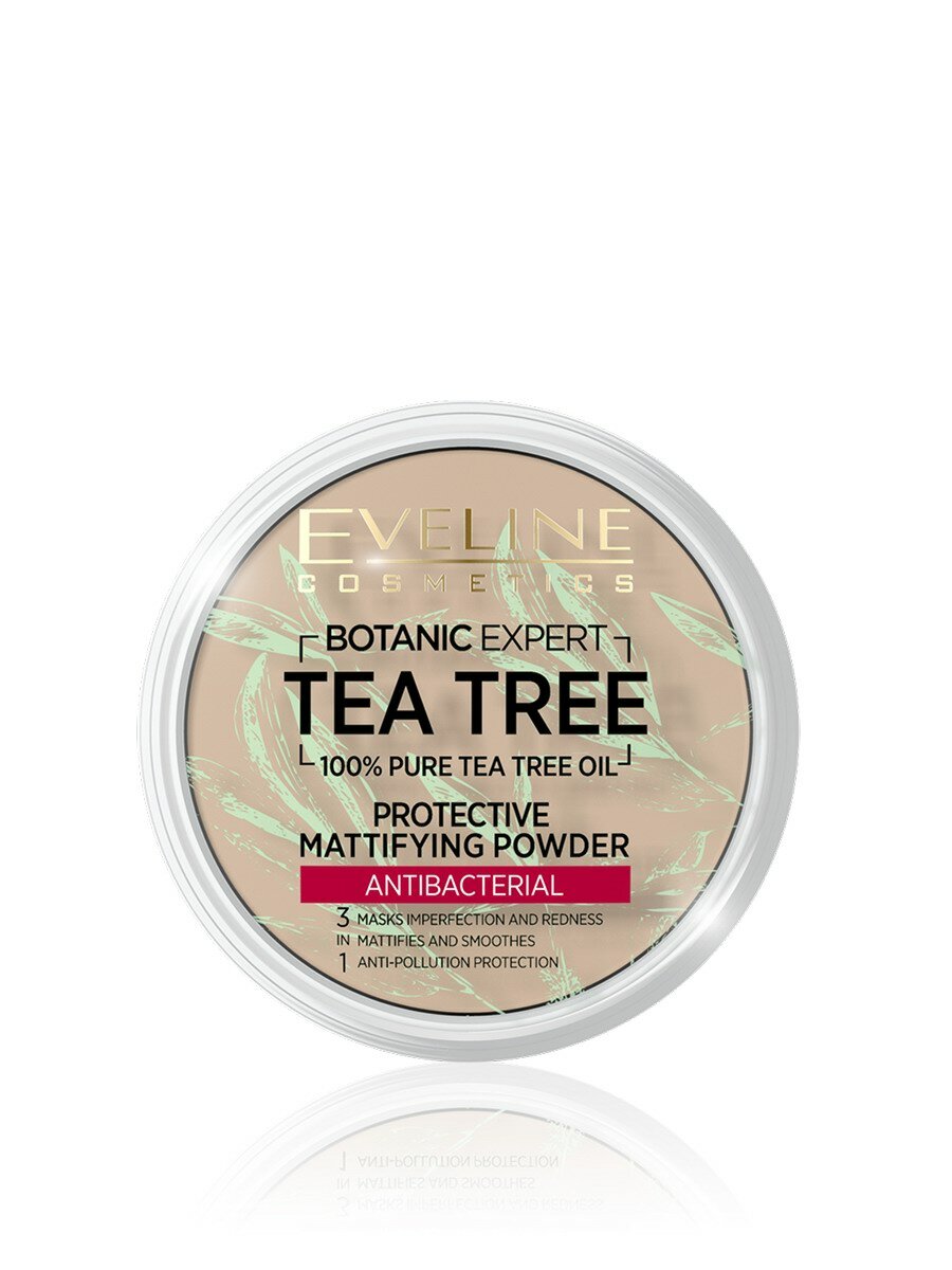 EVELINE Botanic Expert Матирующая антибакт. пудра для лица 3в1 №003-LIGHT BEIGE 9гр 5903416023494