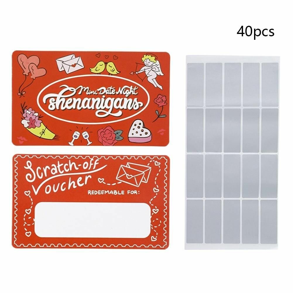 Самодельные универсальные скретч-карты с покрытием, 20/40 шт.