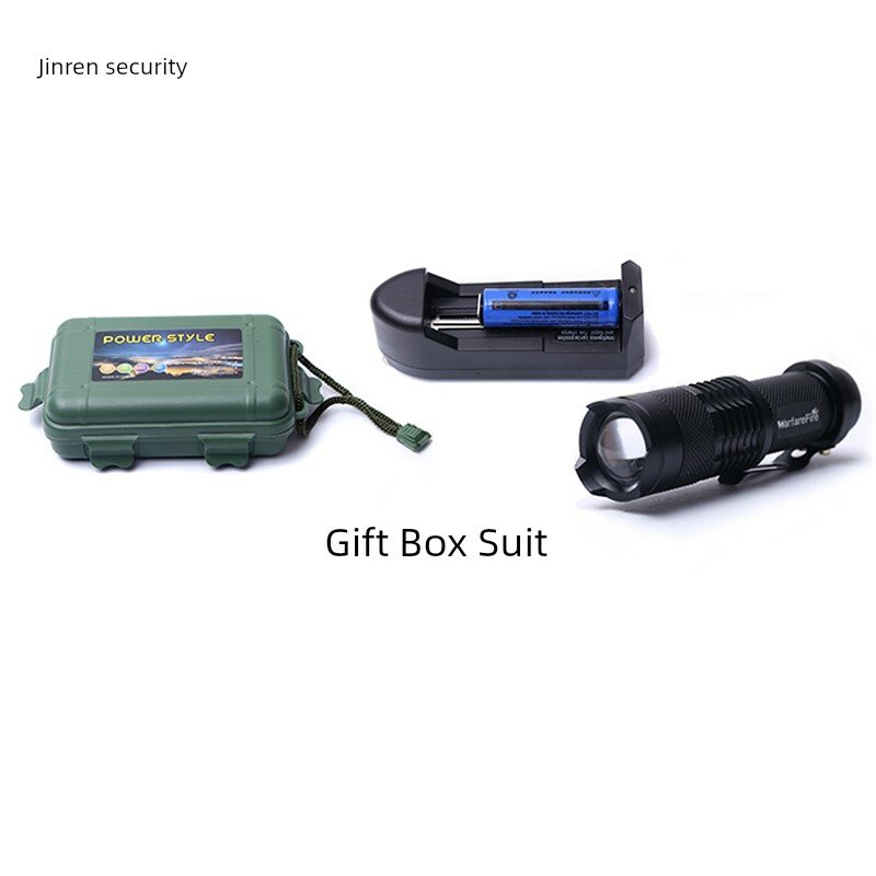 Портативный тактический фонарик для повседневного использования, перезаряжаемая линза с регулируемой фокусировкой,