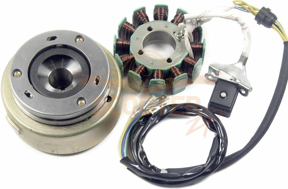 Генератор в сборе 4Т 162FMI,163FML (CG125-200) (12 катушек)