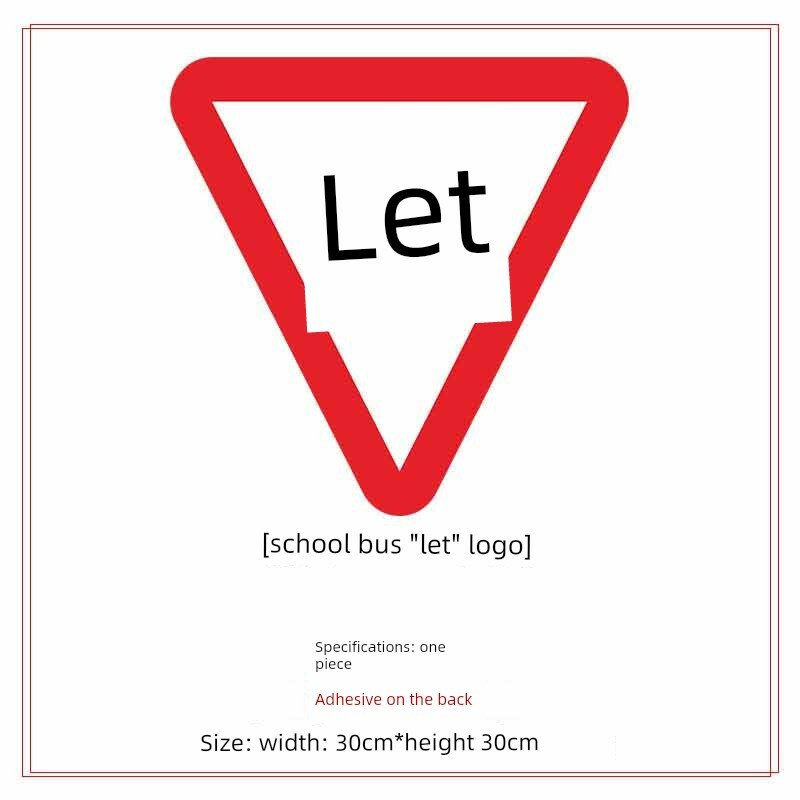 Светоотражающие наклейки для школьного автобуса, знак «Стоп», желтая карта, карта регистрации, наклейки с изображением