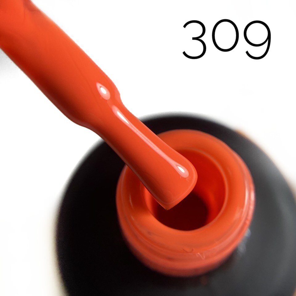 Sova De Luxe Гель-лак коралловый, оттенок 309, глянцевый, 15мл.