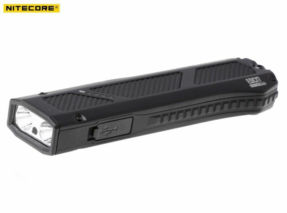 Фонарь NiteCore EDC17, Li-ion 1500 mAh, NiteLab UHi 25 MAX, 230 метров, 1500 люмен (Комплект)