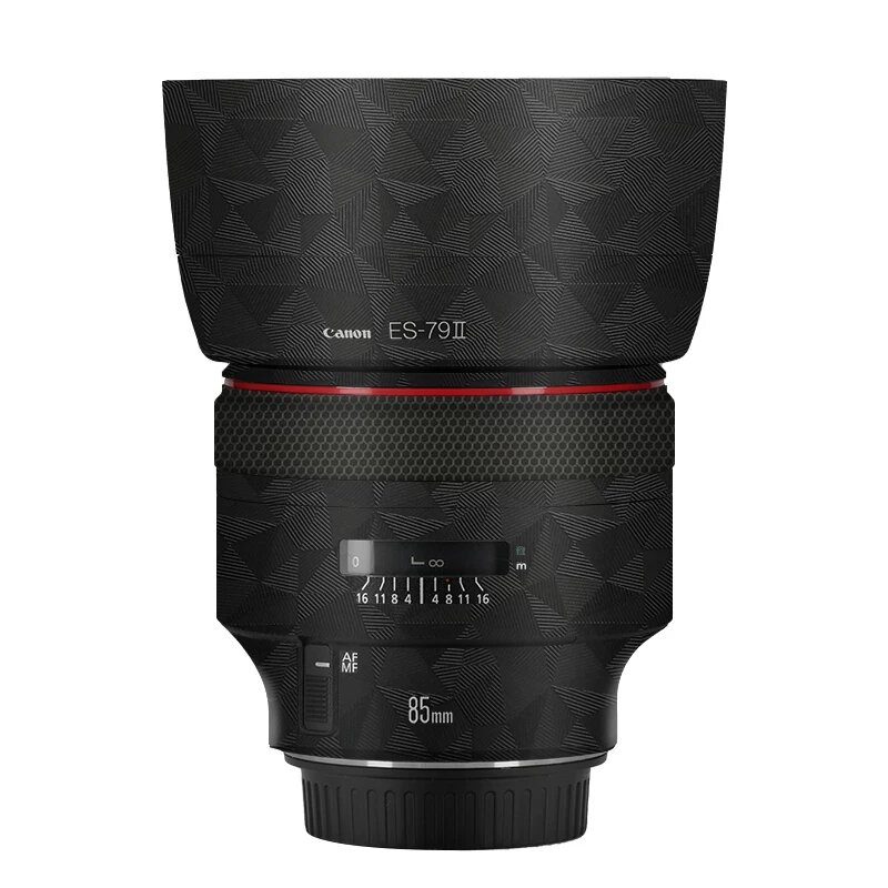 Картонная пленка Canon EF85 F1.2 II с 3M клеем - Паттерн Северный треугольник, черный цвет