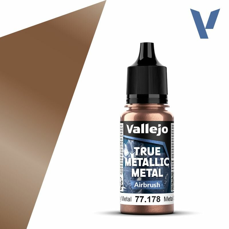 Акриловая краска для моделирования - Vallejo True Metallic Metal - Rusty Metal (Airbrush)