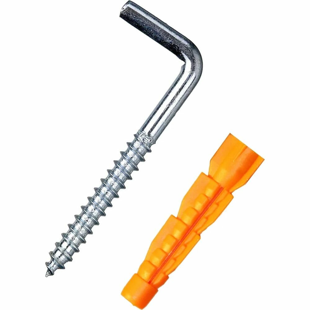 Шуруп с костылем Tech-Krep/Zitar 5х65 с универсальным дюбелем 8,0х51 2 шт - пакет 114325