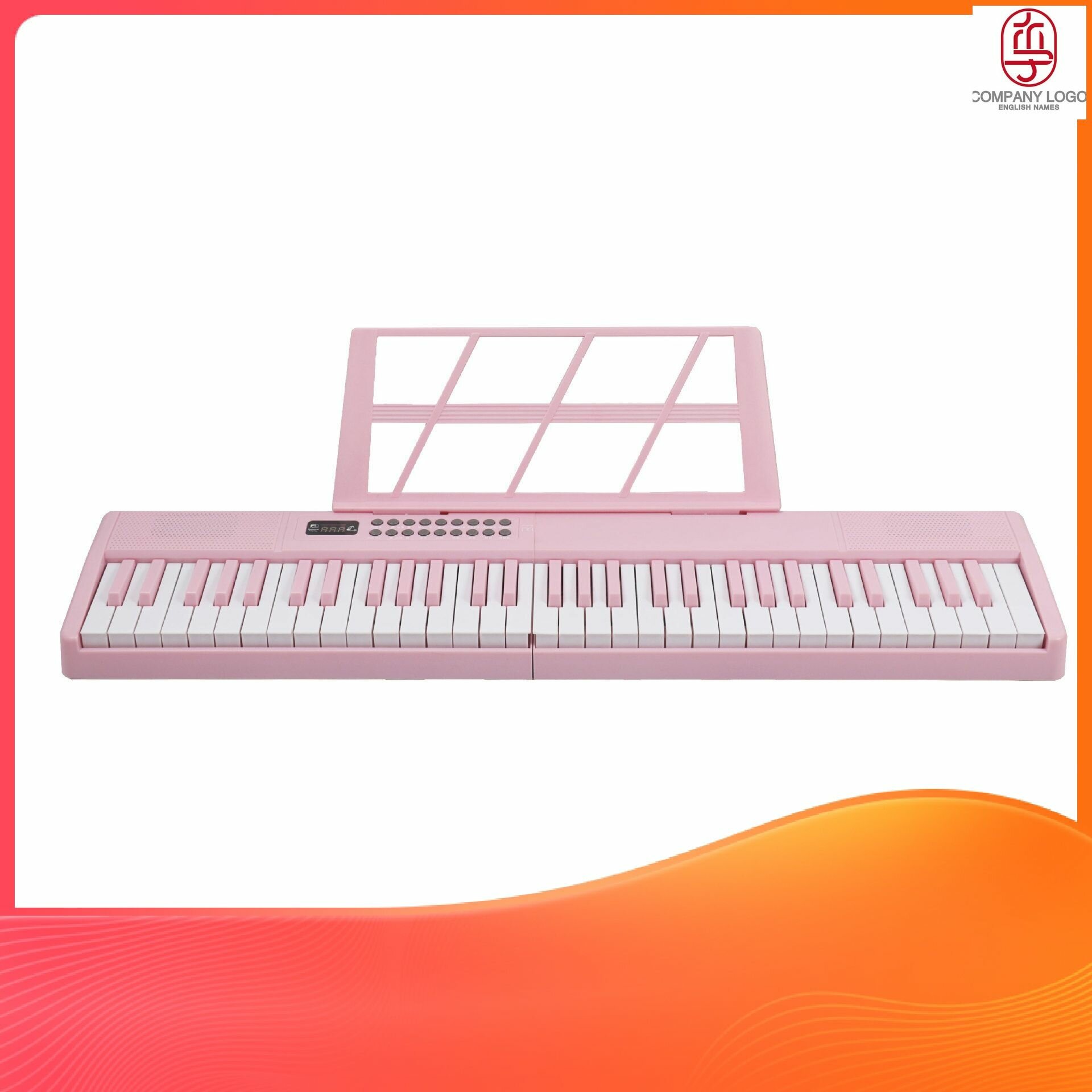 Синтезатор музыкальный с микрофоном 61 клавиша, Складной, Соединение по Bluetooth, детские игрушки, Подходит для начинающих и детей