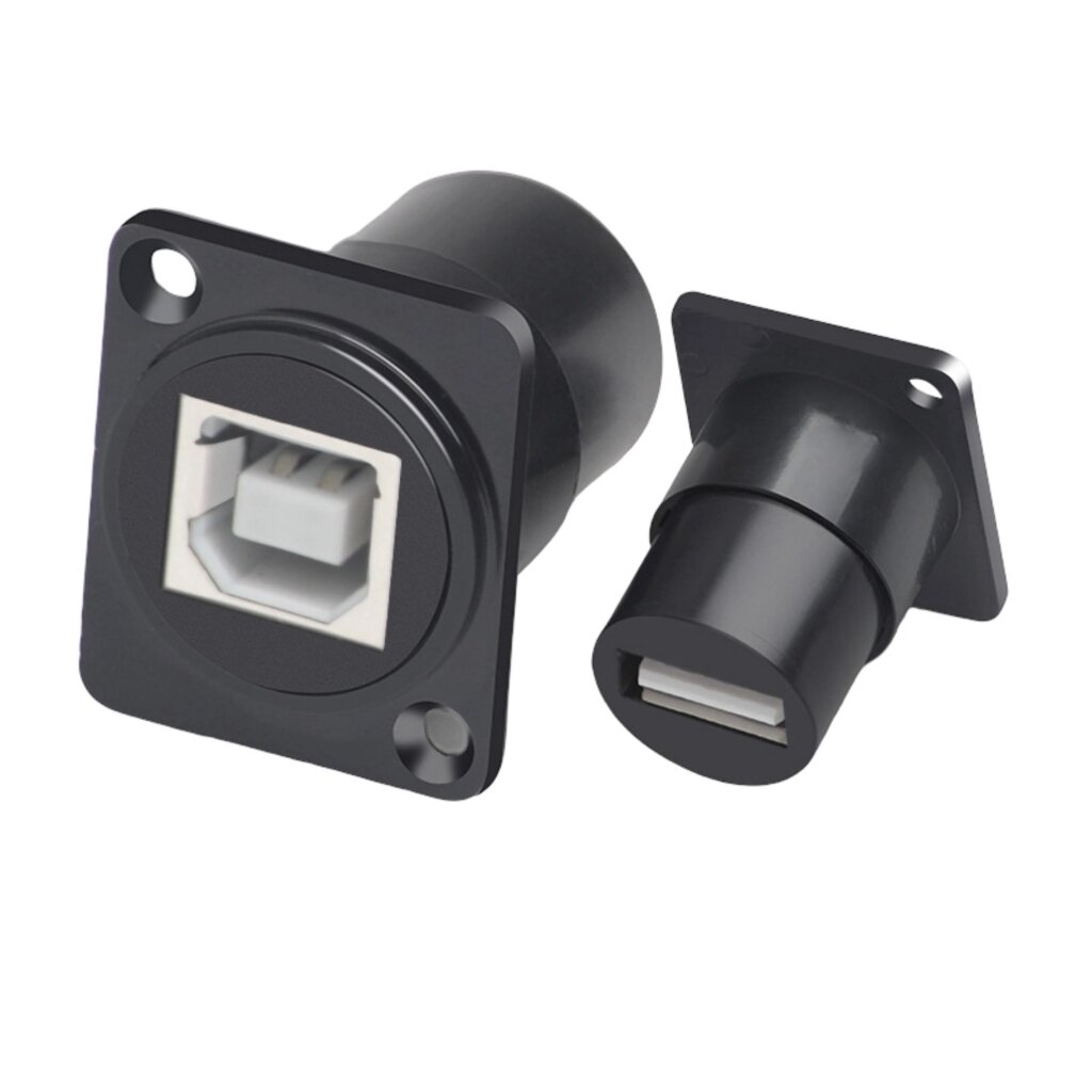 Разъем USB B для подключения к разъему USB A для подключения встроенного подключаемого устройства для передачи данных принтера без припоя