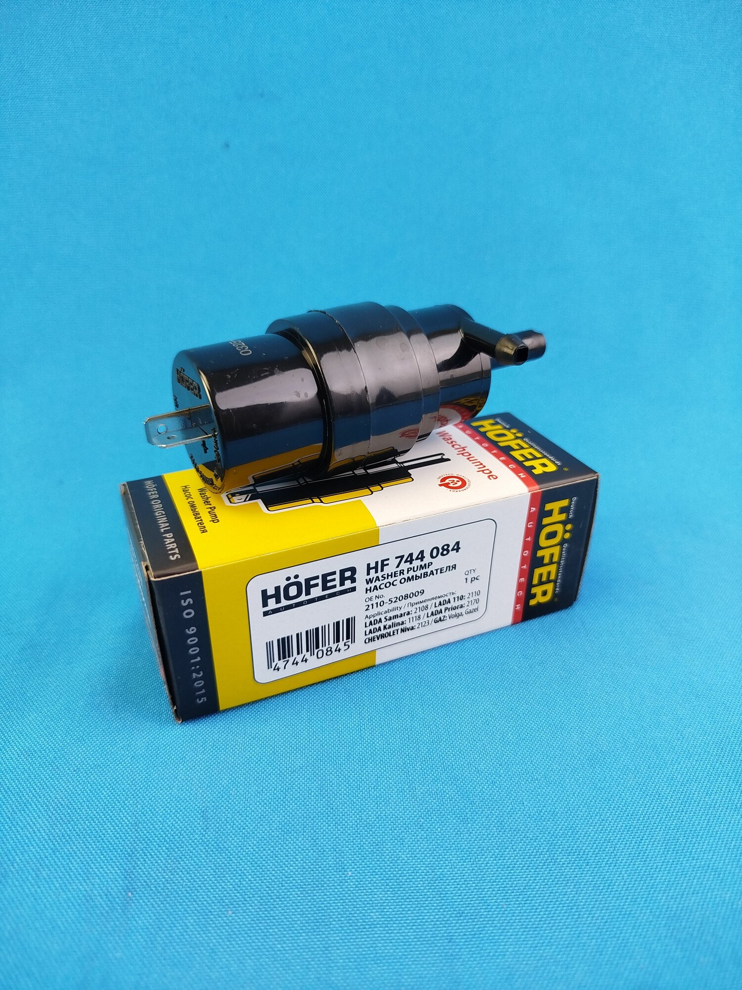 Насос омывателя "HOFER"для а/м ВАЗ 2108-15, Калина, Приора, Шевроле-Нива, ГАЗель, Волга