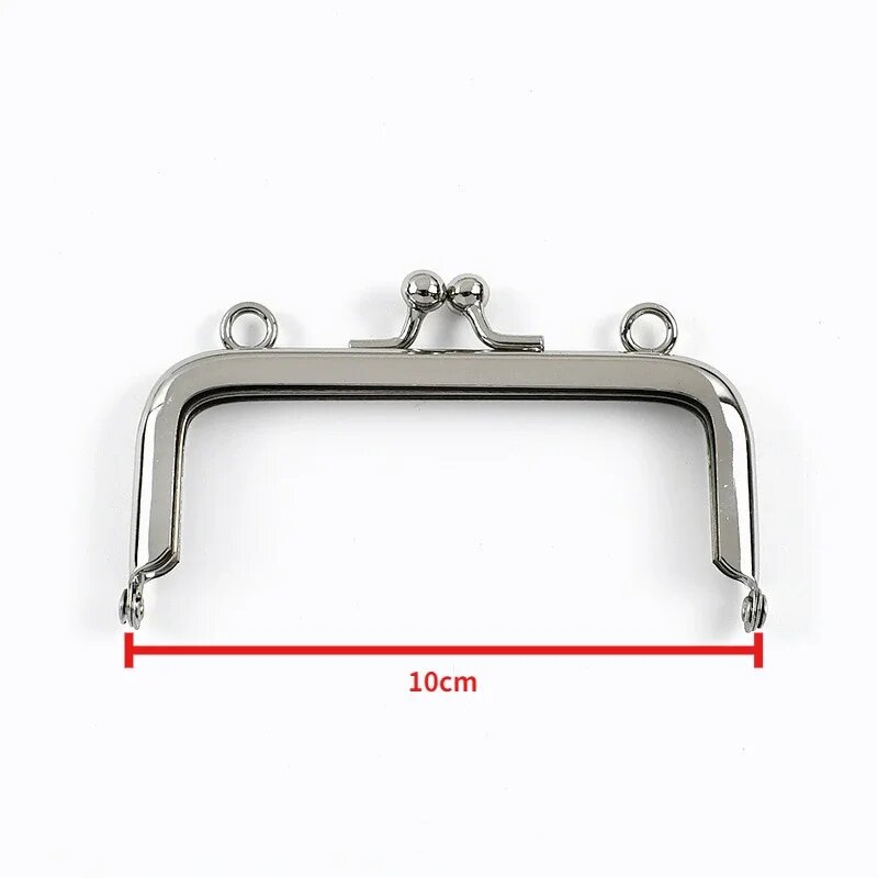 1/2/5 шт. 10/15/19 см сумка с металлической квадратной ручкой, очаровательный кошелек, рамка, женские сумки, кошелек с застежкой-поцелуем, сменные аксессуары с замком для сумок