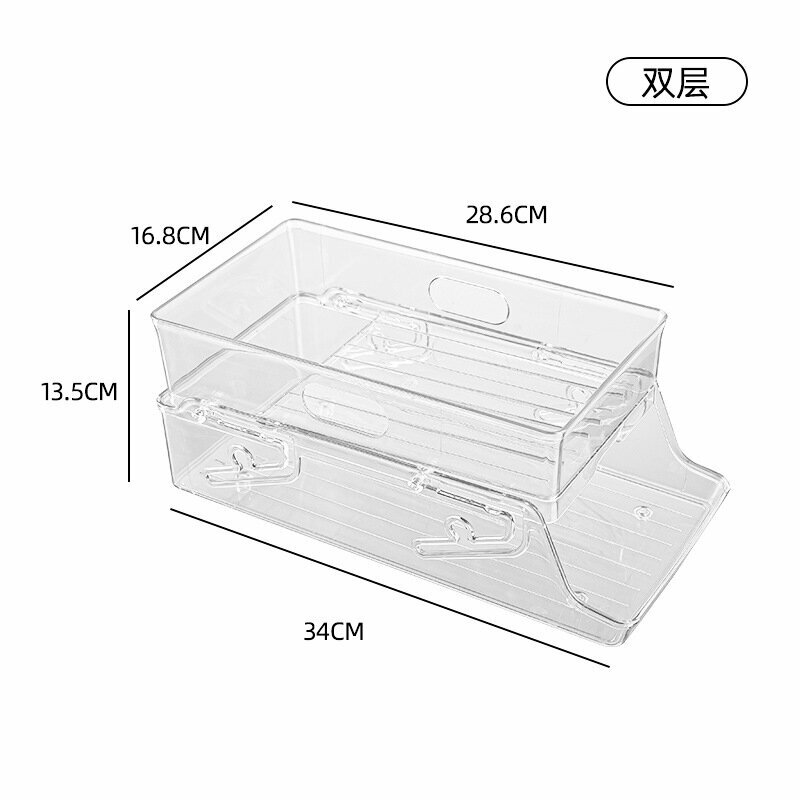 Складной холодильник для напитков, стеллаж для хранения, ящик для пива, газировки и колы, органайзер с двойным слоем и колесами