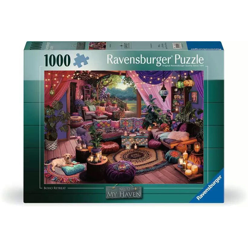 Пазл Ravensburger 1000 Мой уголок №12: Бохо-убежище, арт.01455