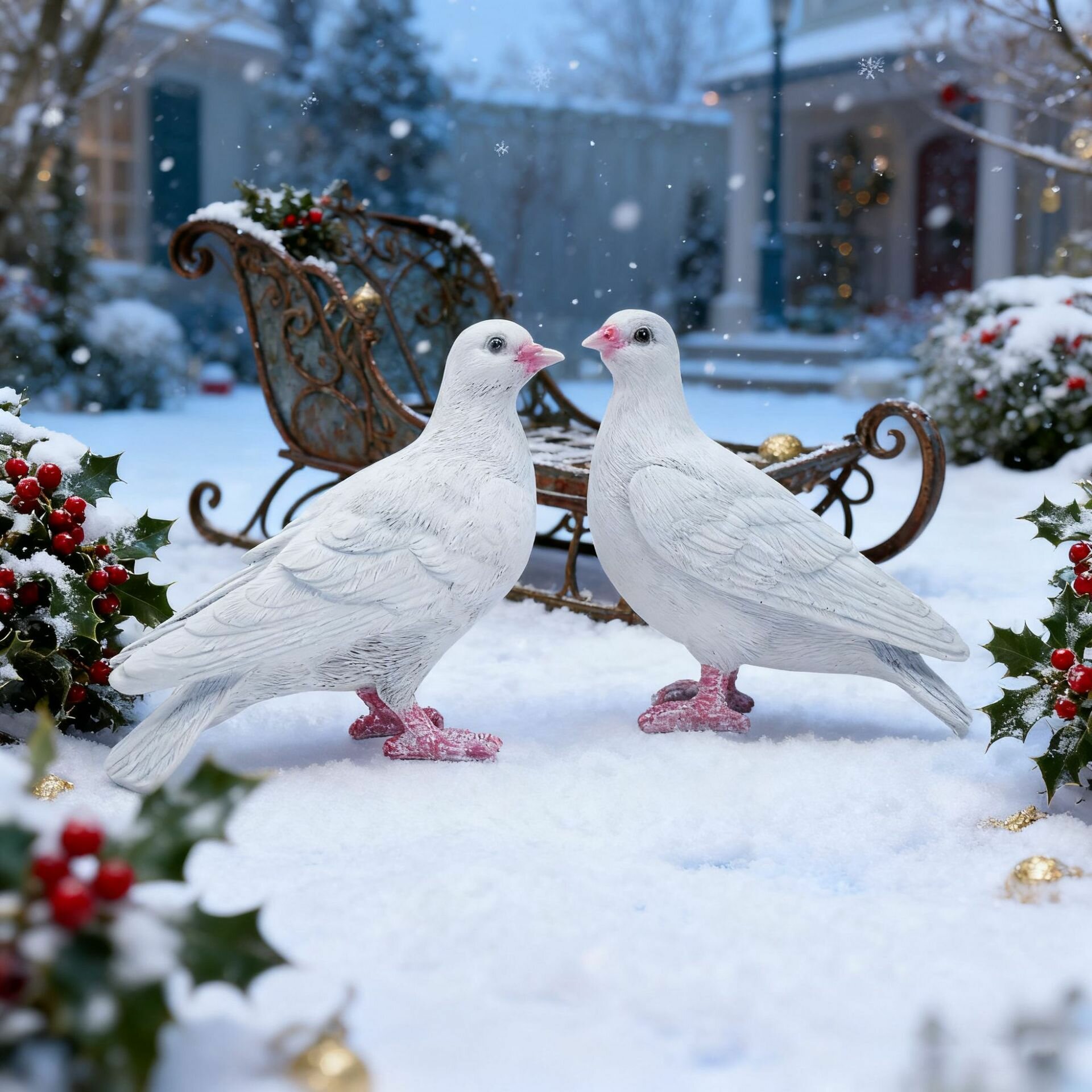 Большая модель имитации белого голубя летающий голубь