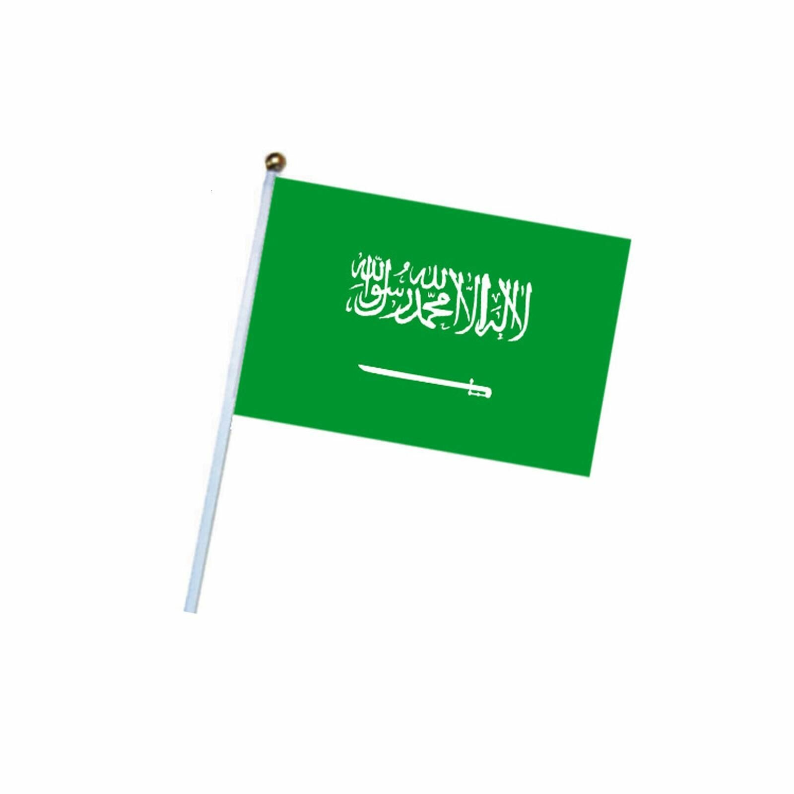 50 Штук Руководитель Флаги для Футбольных Болельщиков, - Саудовская Аравия 10