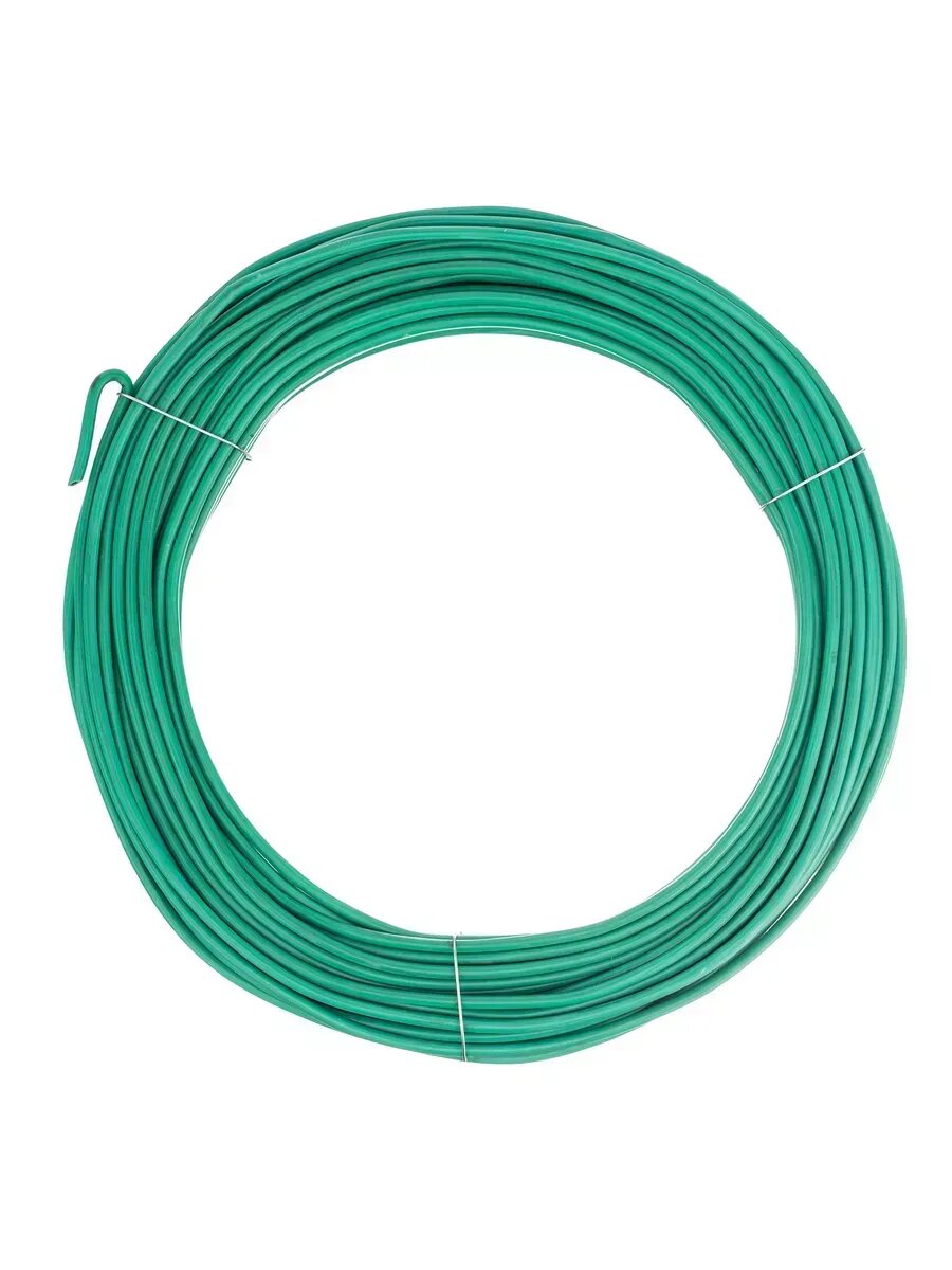 Проволока для подвязки стальная в ПВХ, 25 м, СИБРТЕХ 64380