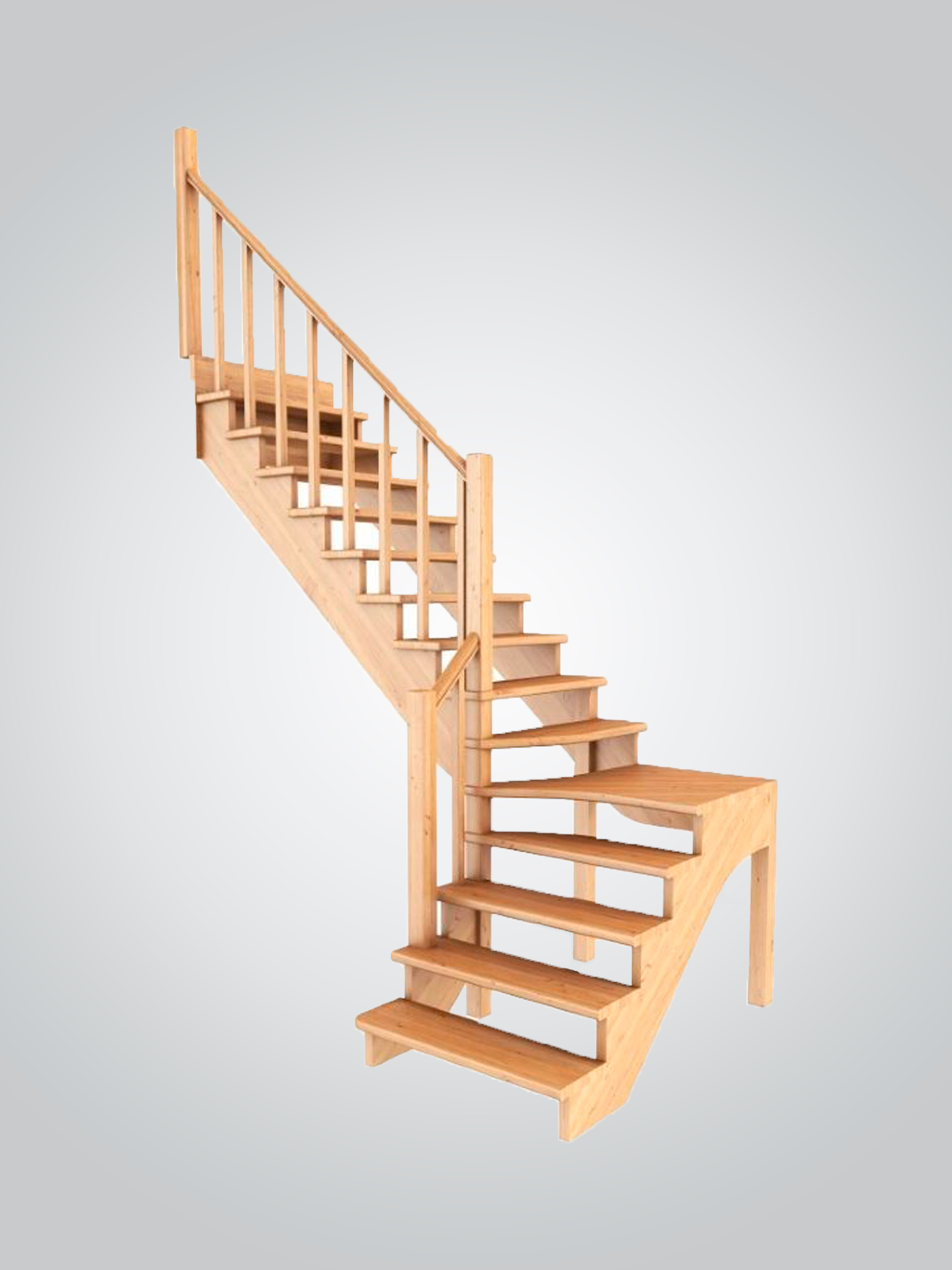 Лестница на второй этаж К-031м/2 Левая