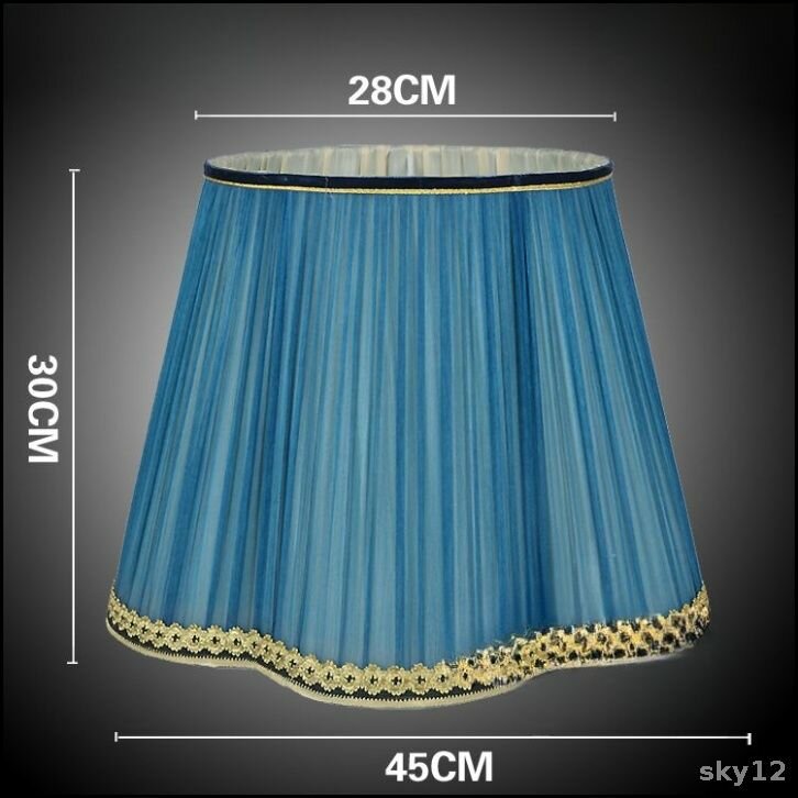 Винтажный абажур 45 см с эффектным плиссе, эксклюзивный аксессуар красного цвета для торшеров и настольных ламп под цоколь E27