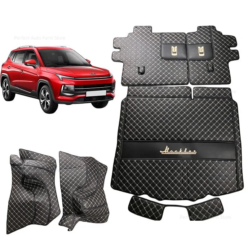 Коврик в багажник, Искусственная кожа, Искусственные материалы, Искусственная кожа, Искусственные материалы, Смесовая ткань,