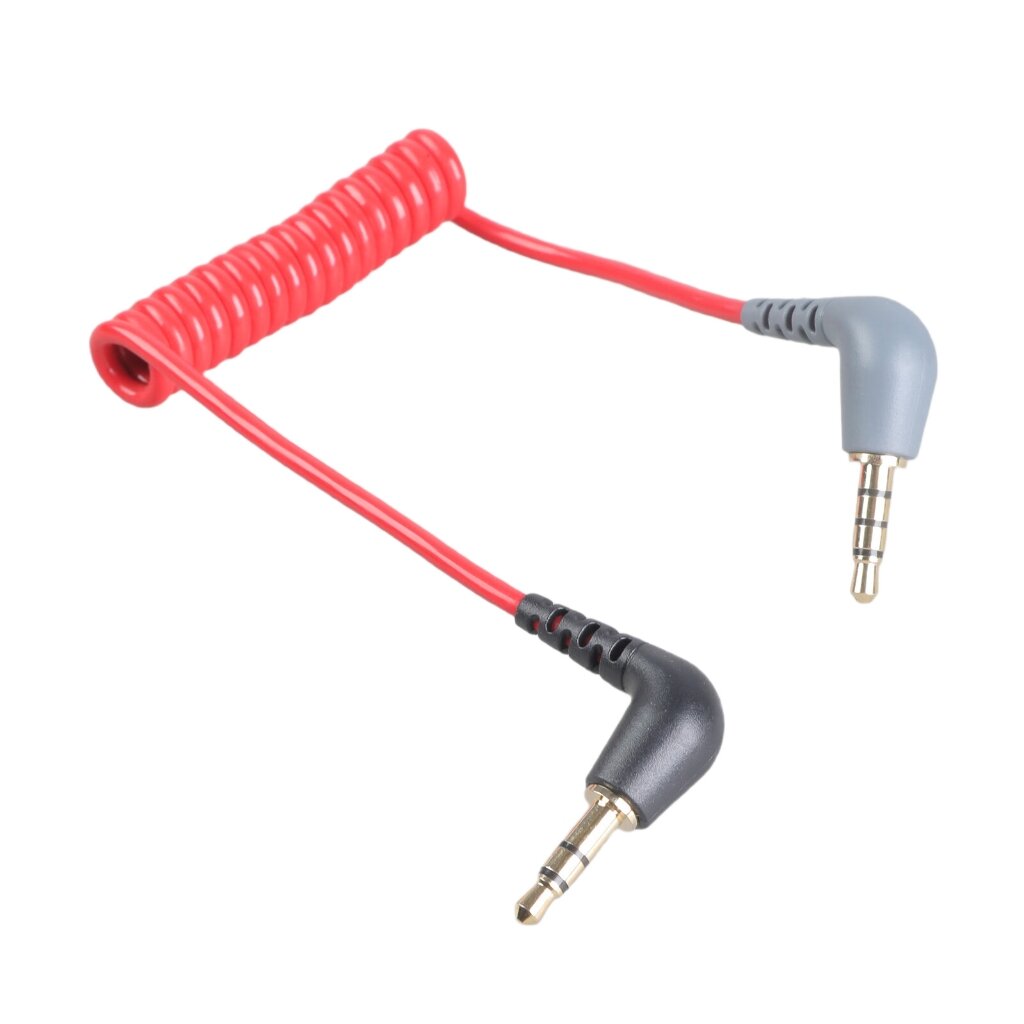 Конвертерный кабель TRRS 3.5 мм для записи, позолоченные контакты, гибкая конструкция 20-50 см, совместим с микрофонами