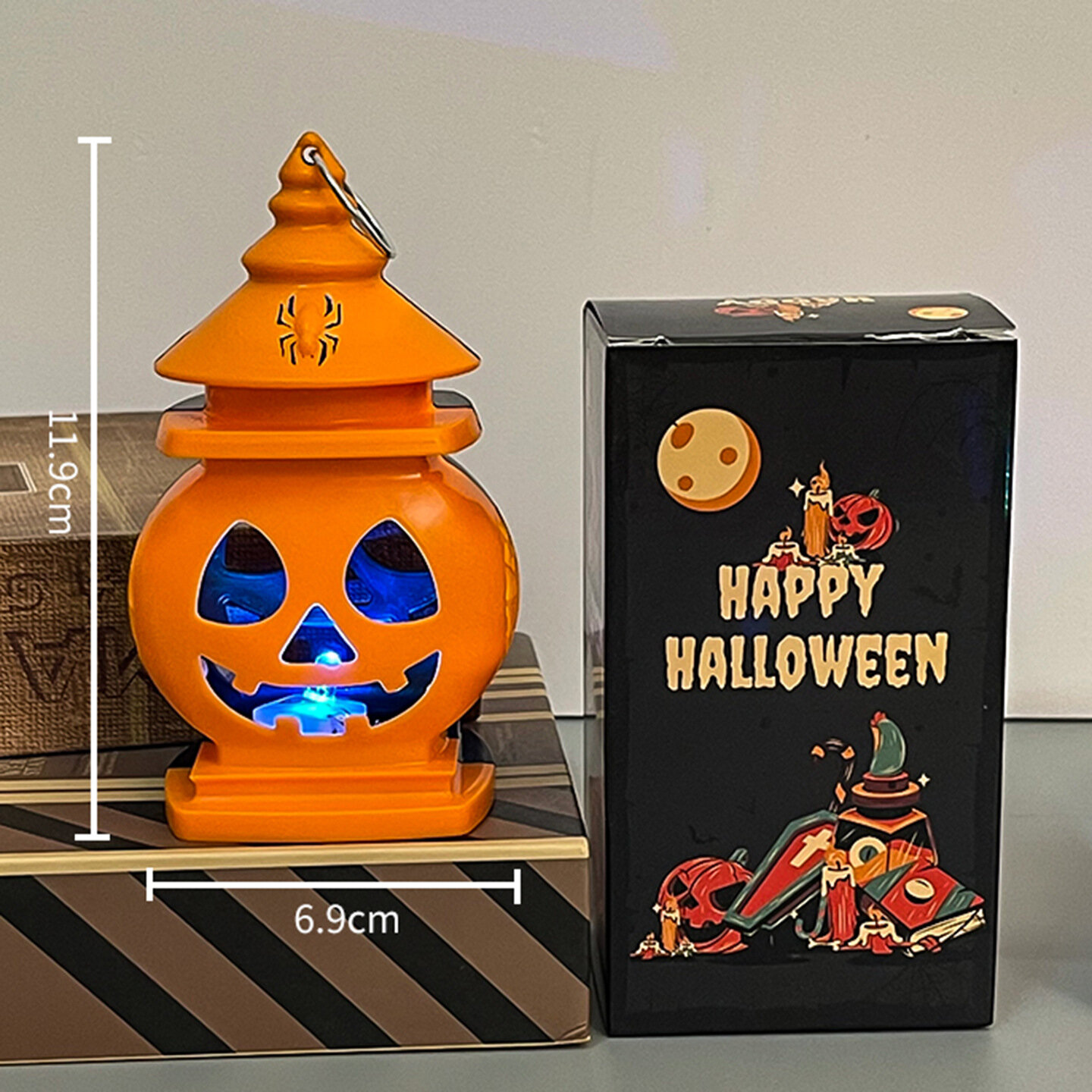 Тыквенный фонарь на Хэллоуин, ручной светильник в виде замка, светящийся тыквенный фонарь для детей, праздничное украшение, декоративный светильник