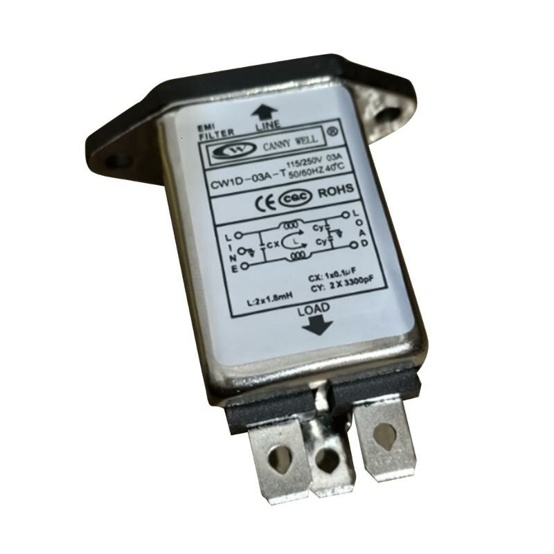 Фильтр питания CW1D-10A-T с разъемом IEC 320 C14, 03A