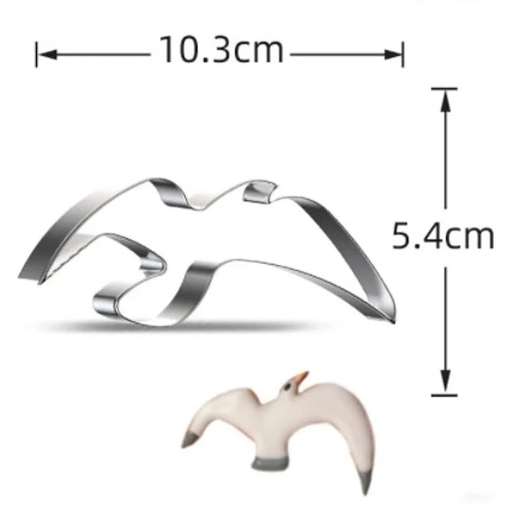 1 шт, кондитерская, чайка, формочка для печенья из нержавеющей стали, форма для печенья, инструменты для декора торта, кондитерский магазин, форма для шоколада, пекарня