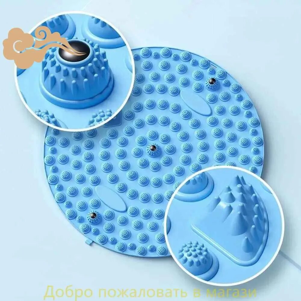 Бутик. Акупрессурный коврик для массажа ног, Массажная подушка*1,34*34, Сиреневый, Пилатес