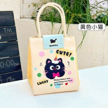 Изолированная ланч-бокс для офисных работников, утолщенная ручная сумка для бенто, сумка для завтрака для студентов, высококачественная сумка для ланч-бокса большой вместимости