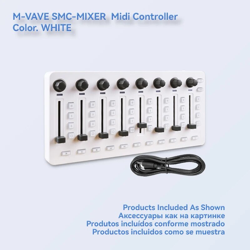 M-VAVE SMC-MIXER Midi Controller SMC-MIXER WH