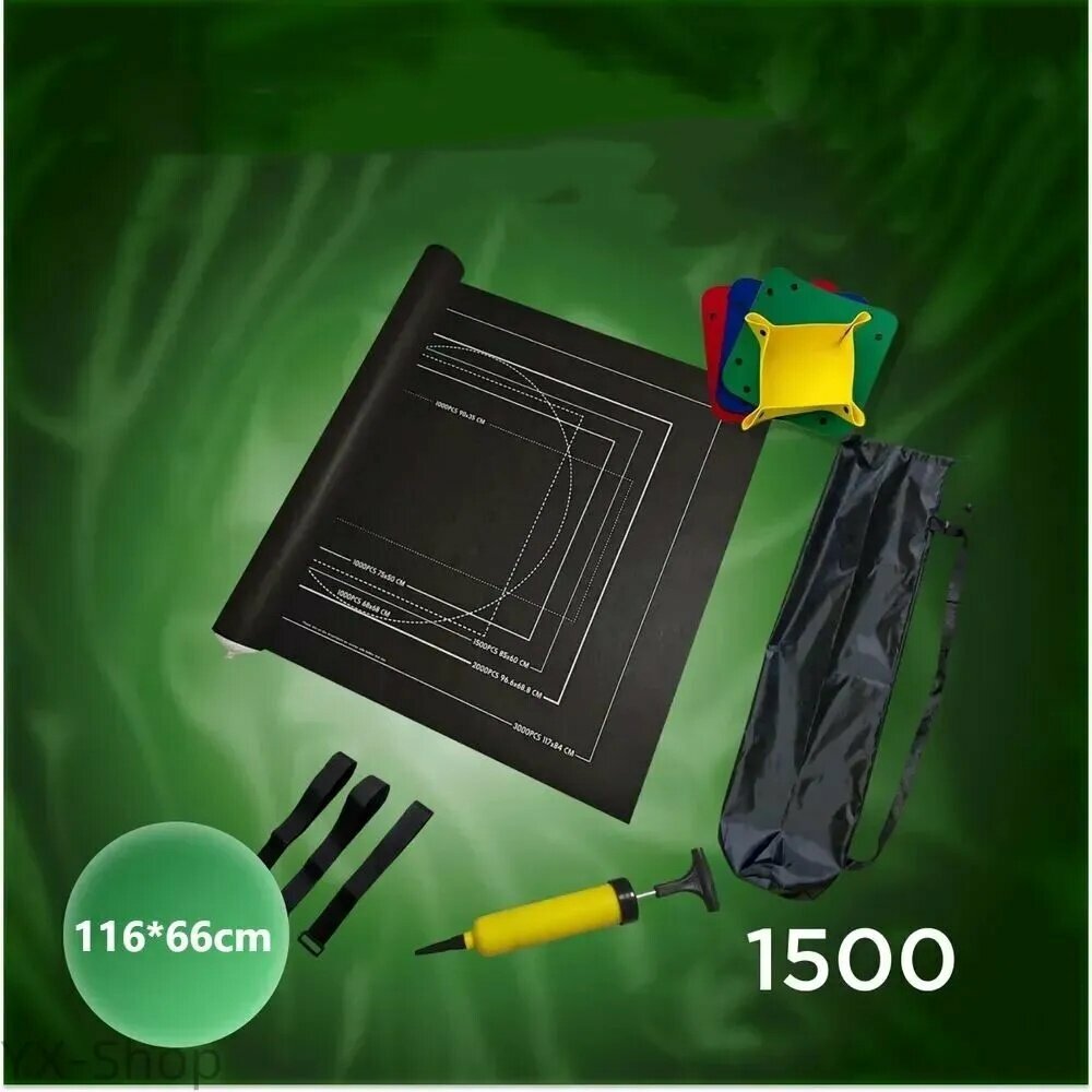 Коврик для пазлов на 500, 1000, 1500 деталей, коврик и аксессуары для сборки пазлов черный