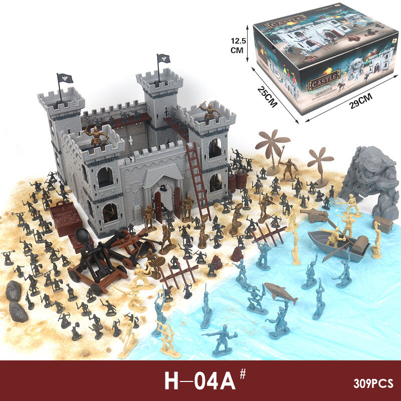 Минифигуры древнего рыцаря, пиратский скелет, легион, оружие, фигурки кавалерии, строительные блоки для замка и королевства, игрушки для детей