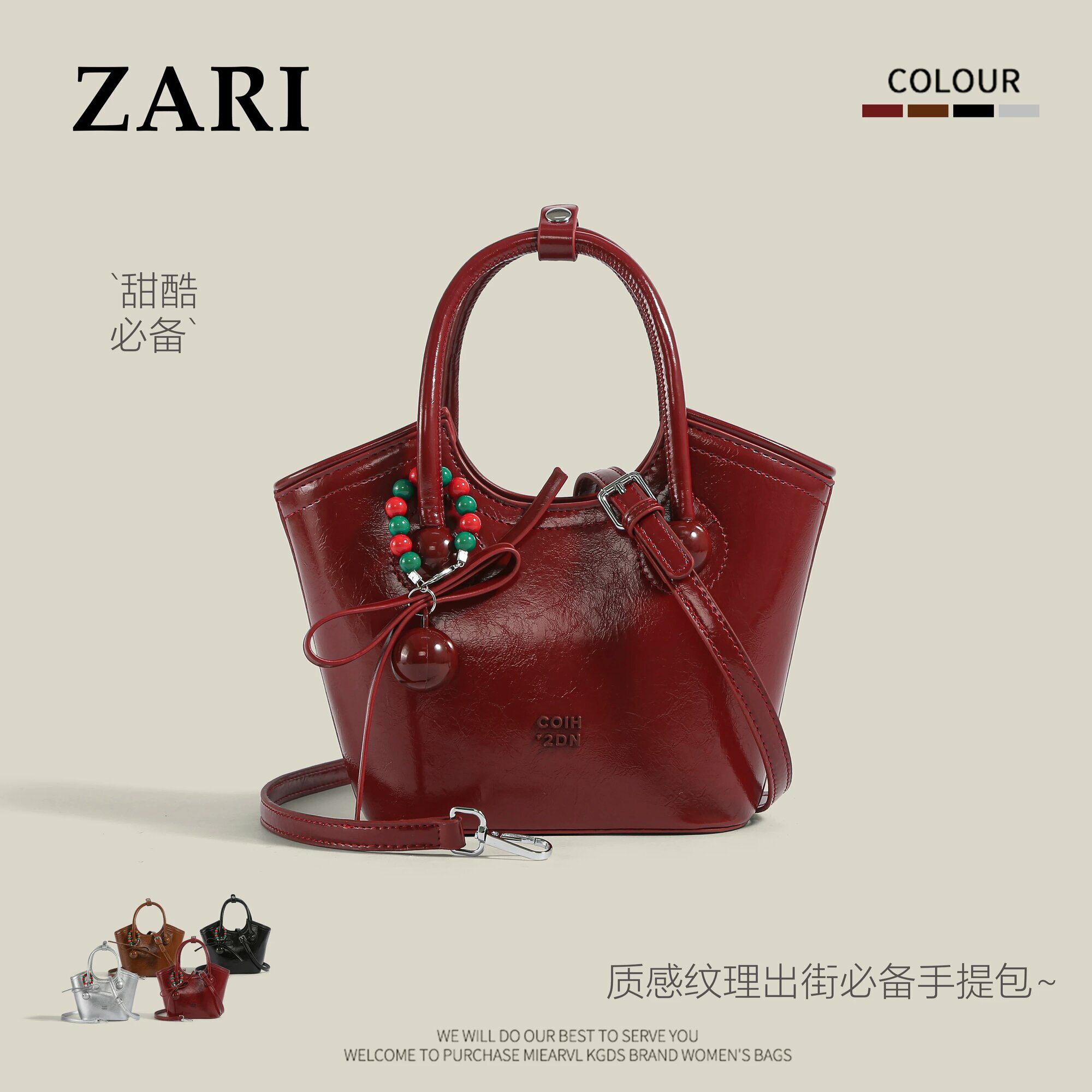 Оригинальная сумка-тоут Cherry Love для женщин 2025 года, новая сумка в форме сердца, одно плечо, кроссбоди, маленькая сумка