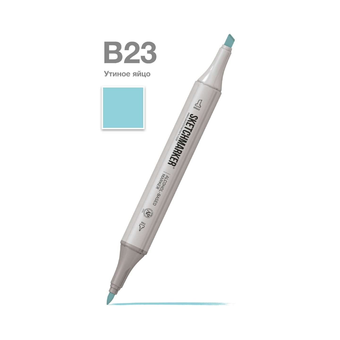 Маркер SKETCHMARKER CLASSIC на спирт. основе два пера цв.№B23 утиное яйцо