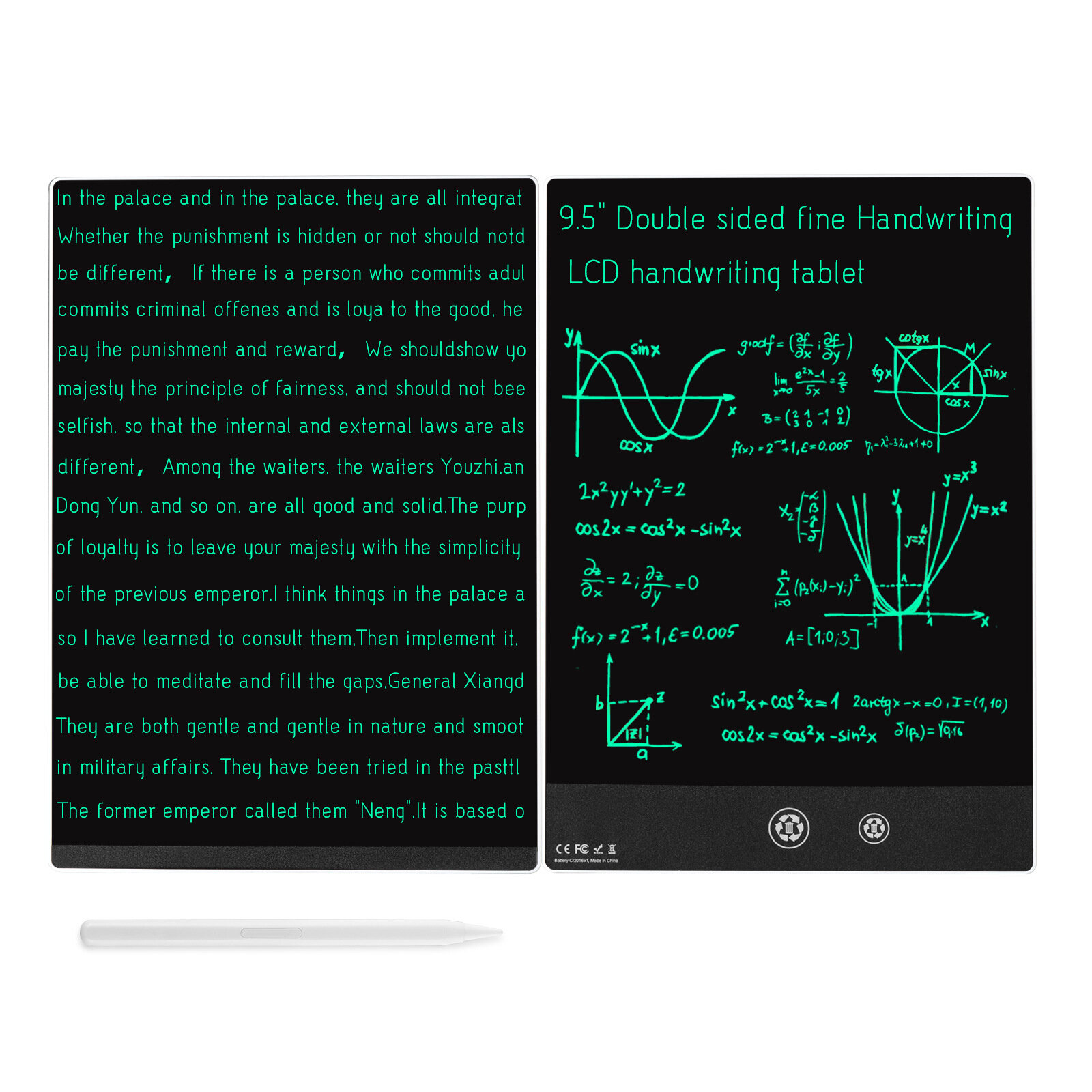Жидкокристаллический планшет для письма, детская доска для рисования 6.5inch 9.5inch 11.5inch 15inch дюймов, доска для рисования от руки, цветной ЖК-экран, высокая конфигурация