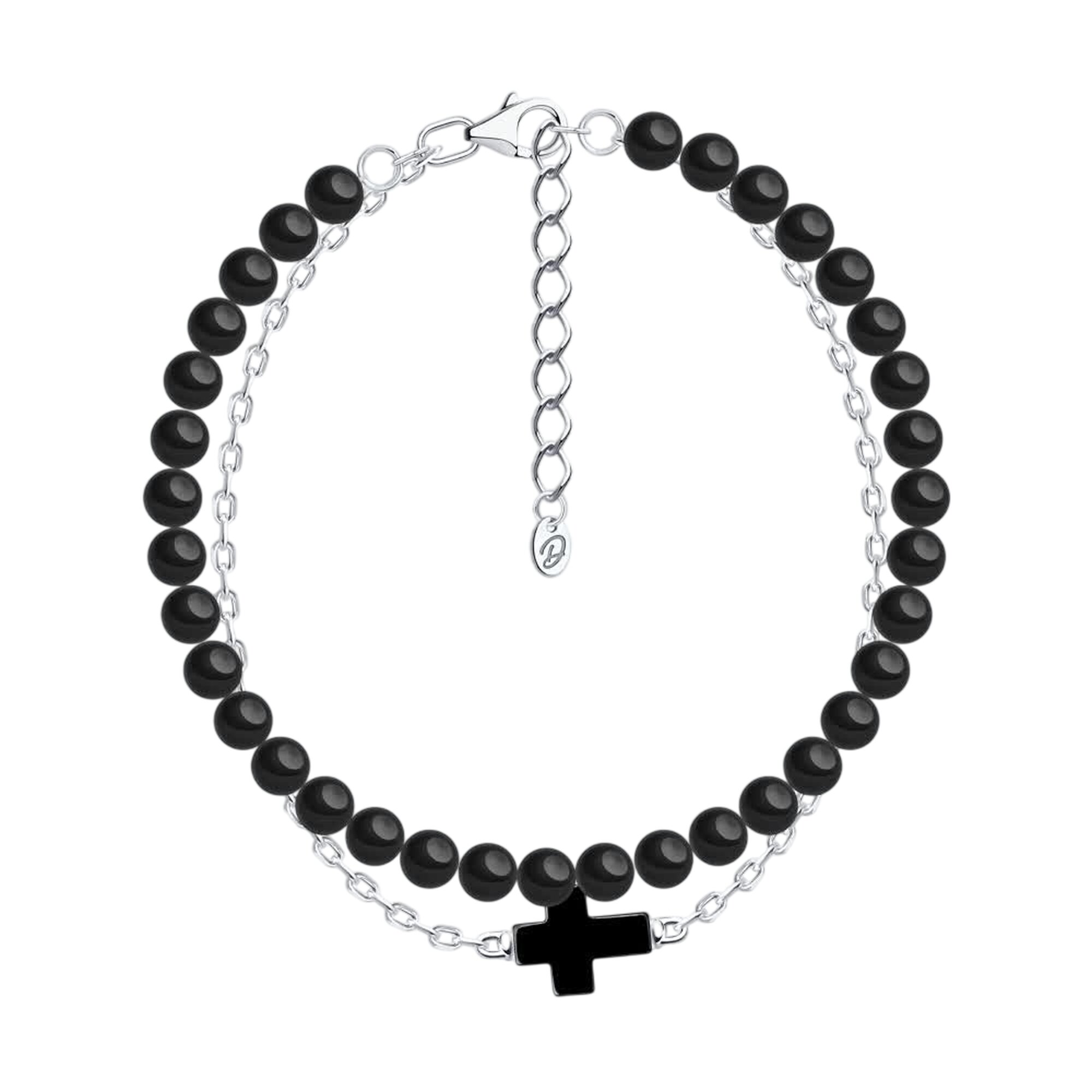 Браслет, серебро, 925 проба, родирование