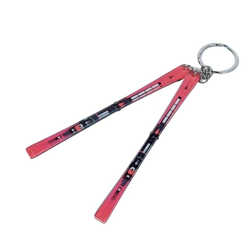 Мини-брелок для ключей в форме лыжи и сноуборда, 1