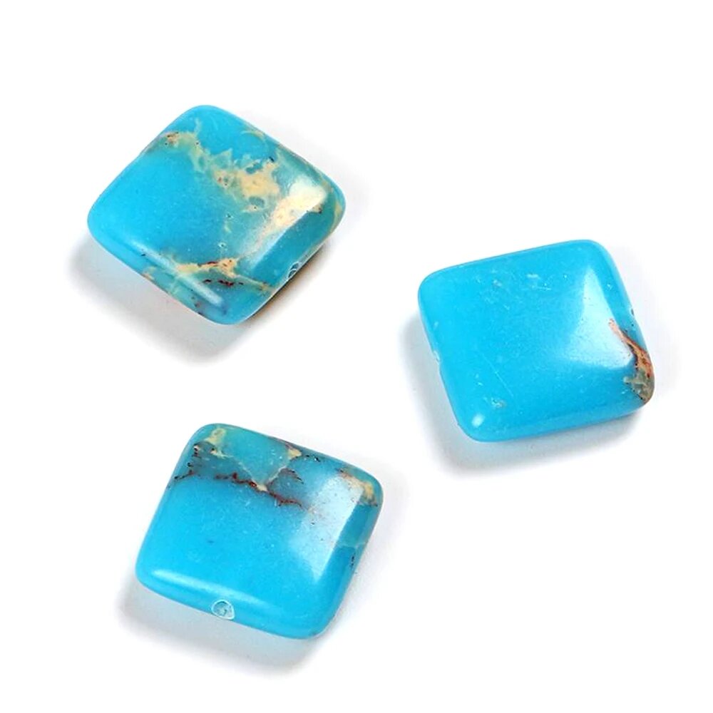 ShinyGem синие бусины из яшмы 10 шт.