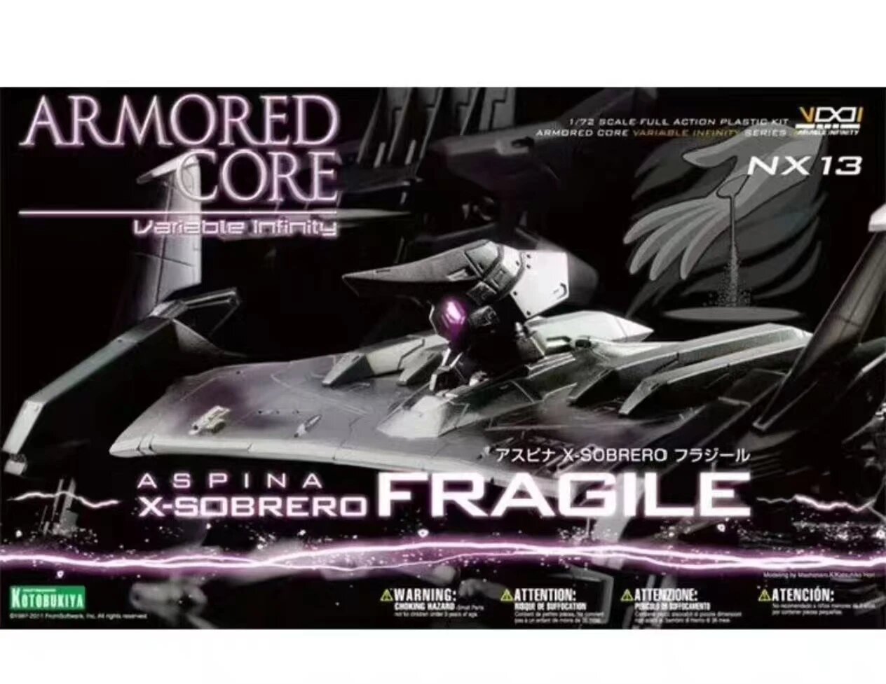Kotobukiya Armored Core 1/72 ASPINA X-SOBRERO фигурки