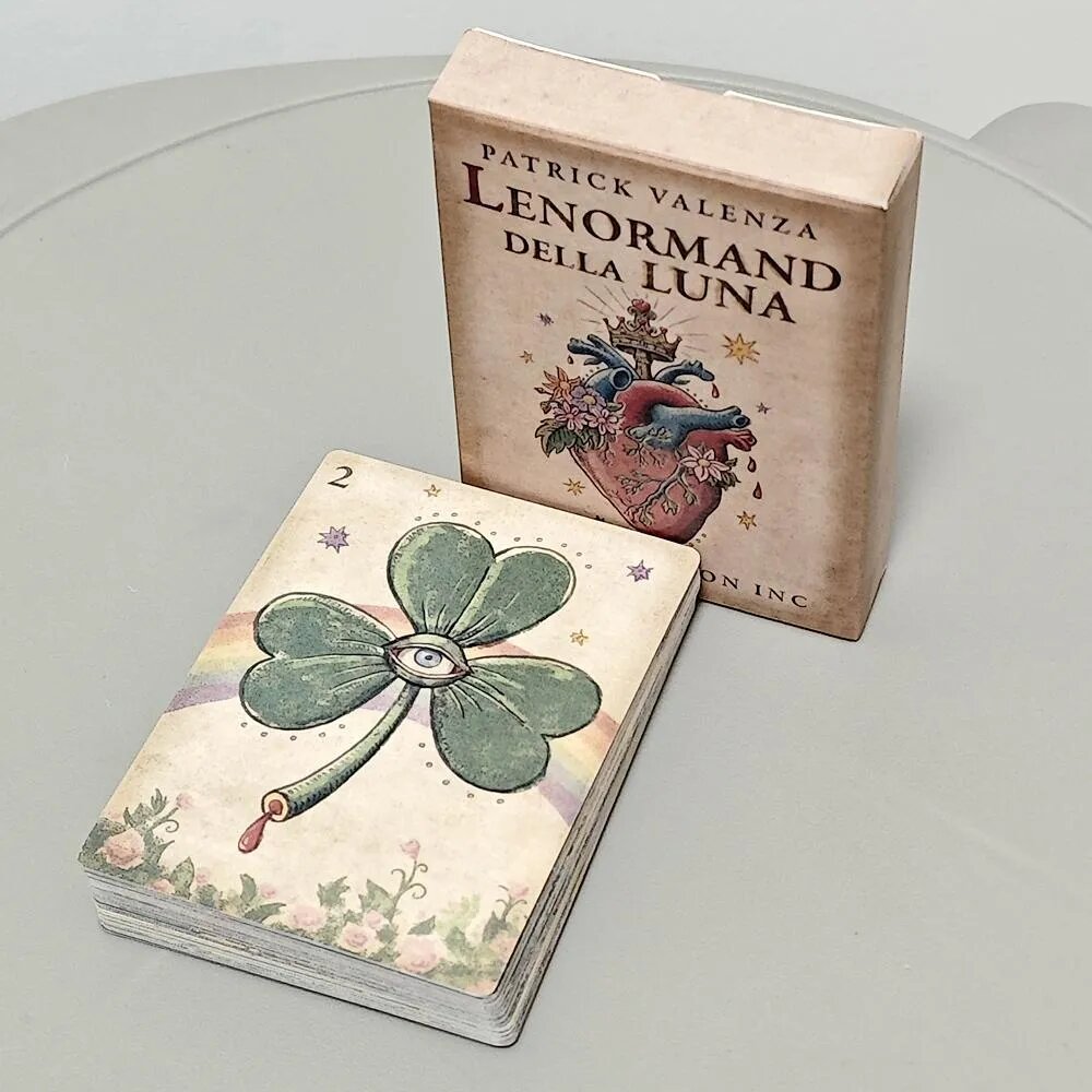 Карты Таро Lenormand Della Luna 36 карт с тиснением и сюрреалистичными образами